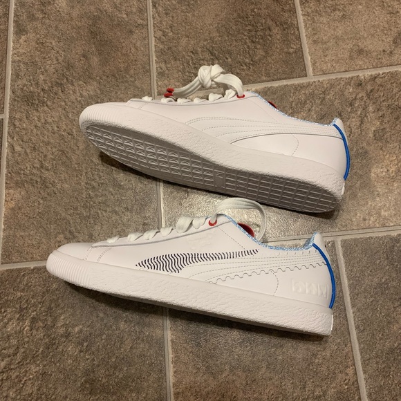 Puma | Shoes | Puma Clyde Ss Lifestyle Sneakers Postal Labels Usps Mail ...